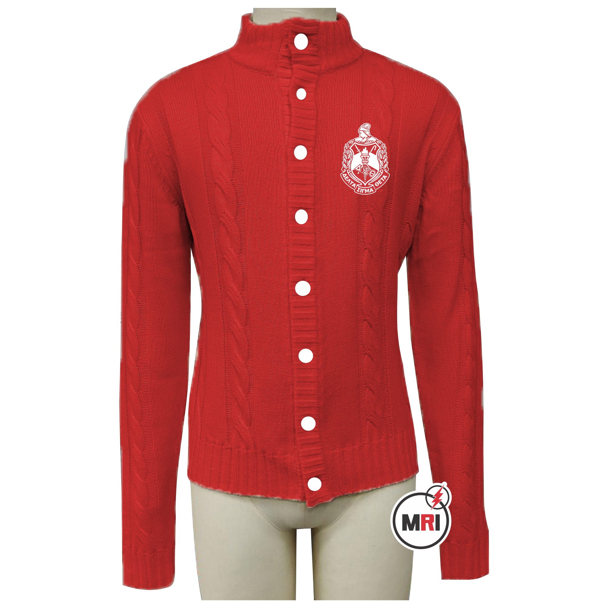 Delta Sigma Theta cable knit Cardigan Sweater – Greek Apparel